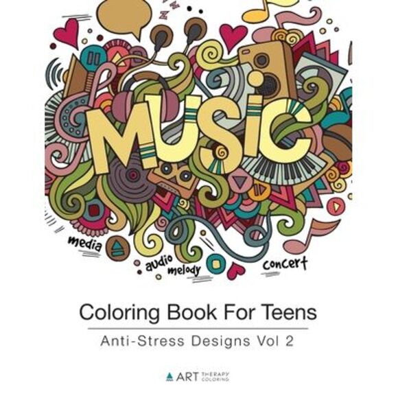 Art Therapy Coloring | Other | Coloring Book For Teens Antistress ...